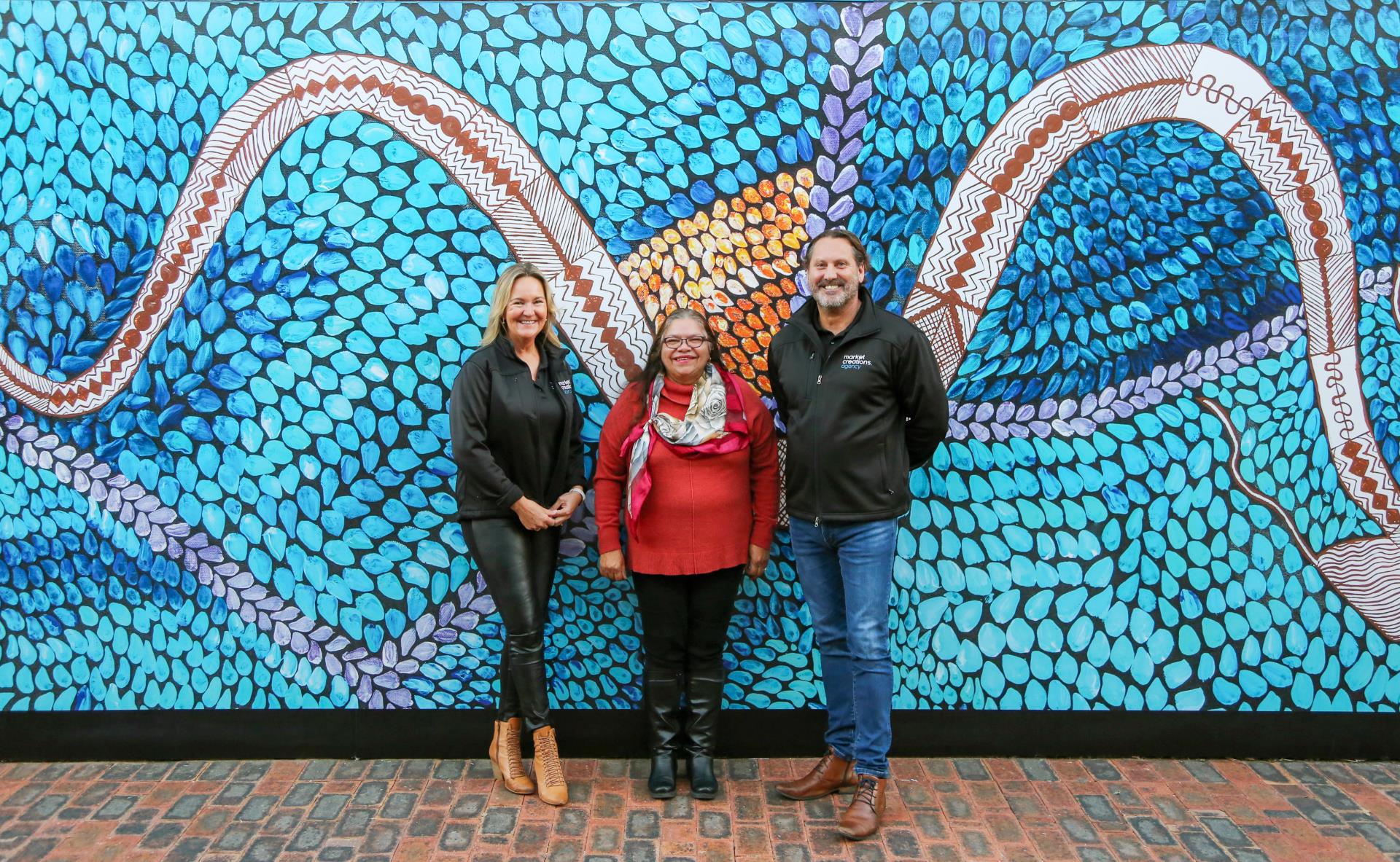 News Story - Carol Martin unveils mural at Chapman Road » Integrated ICT